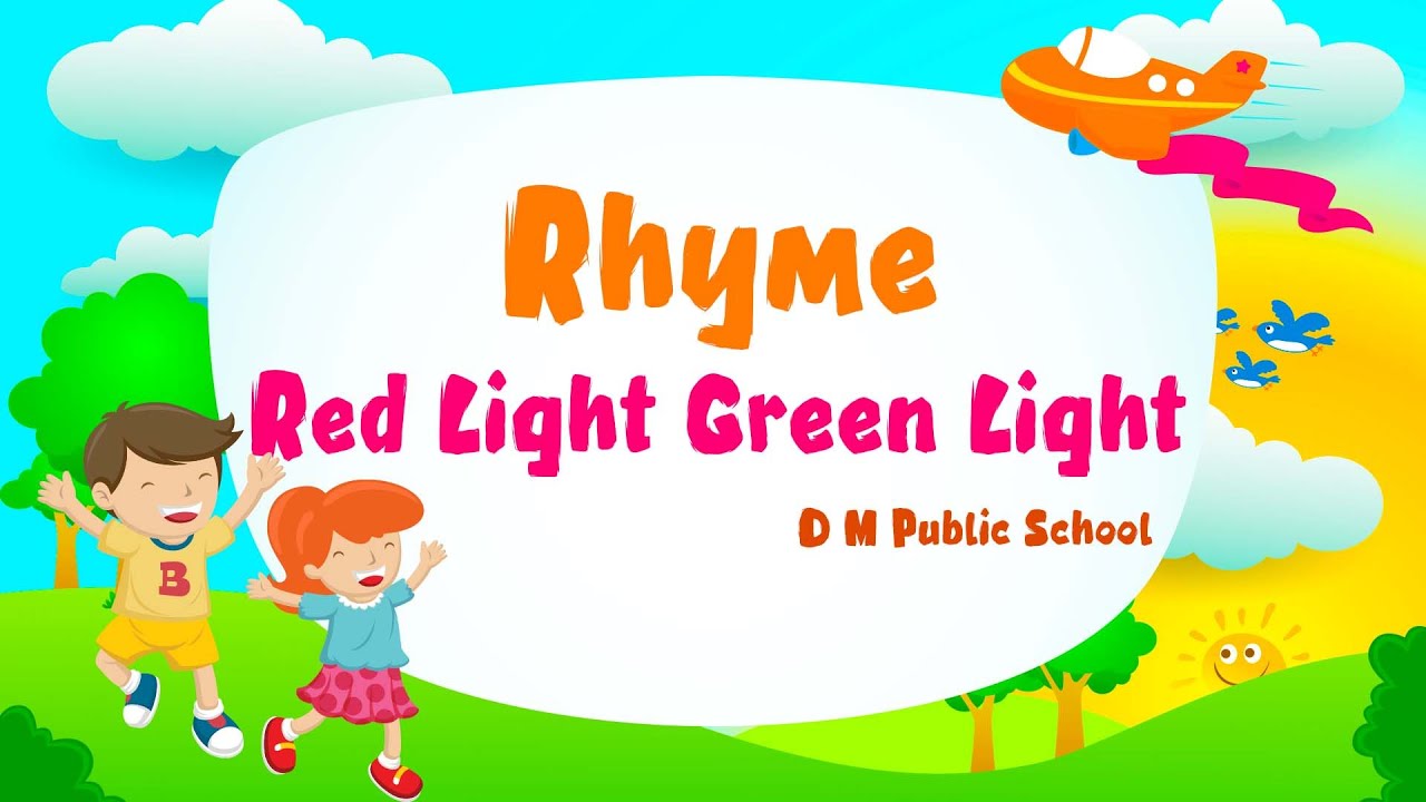 Red Light Rhyme For kids || kids Rhyme song || #toddlers #kidsvideo ...