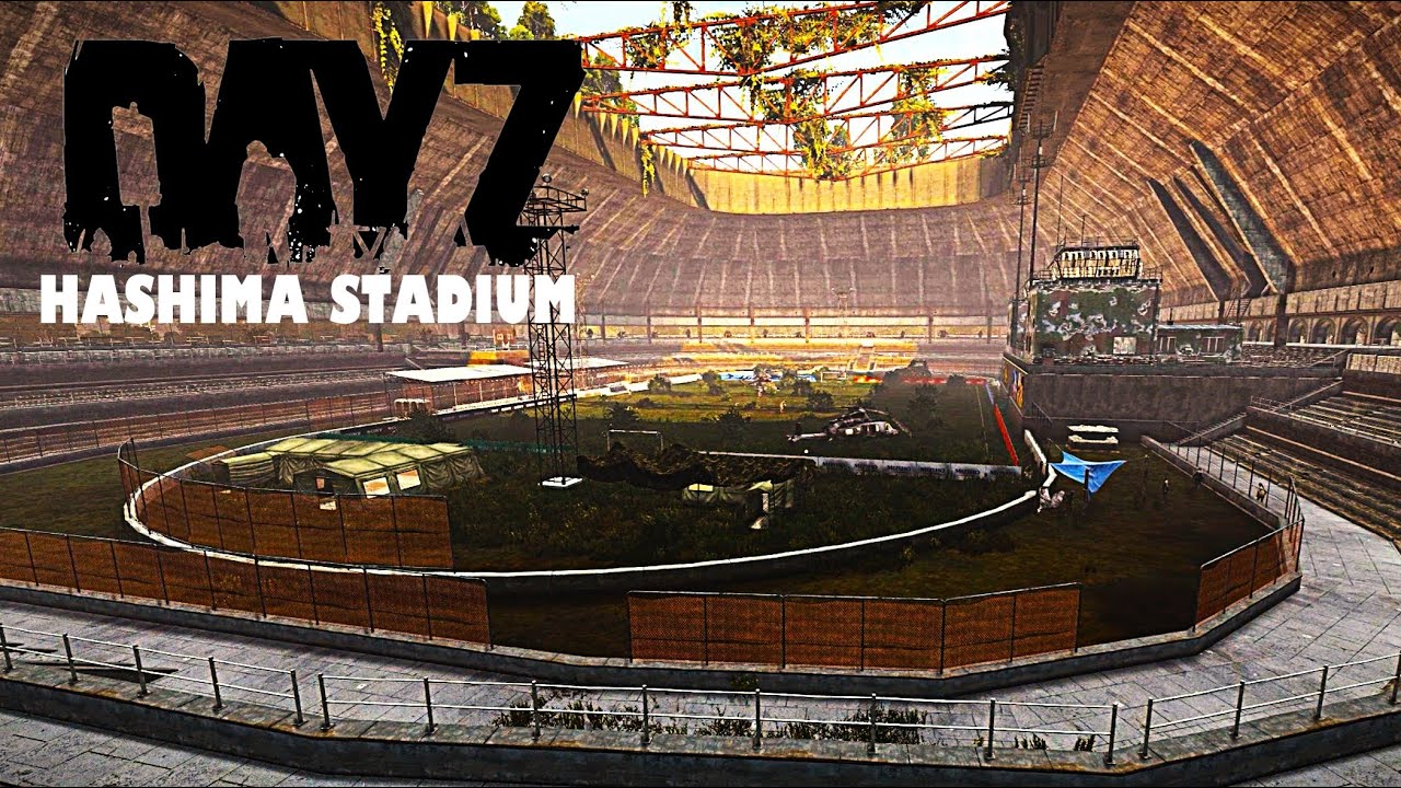 DayZs New Map Hashima | Exploring the Stadium DAYZ - YouTube