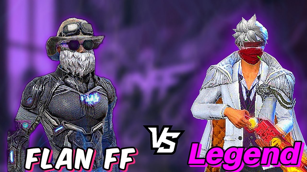 Flan FF vs Legend player | Jump shot + Fly gloowall | Fastest player ⚡ ...