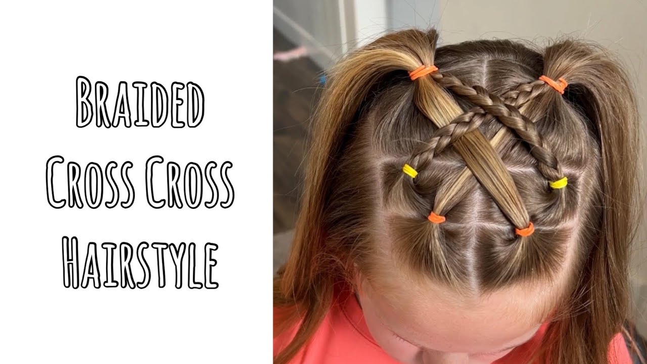 Back to School Hairstyle- Criss Cross Braids - YouTube