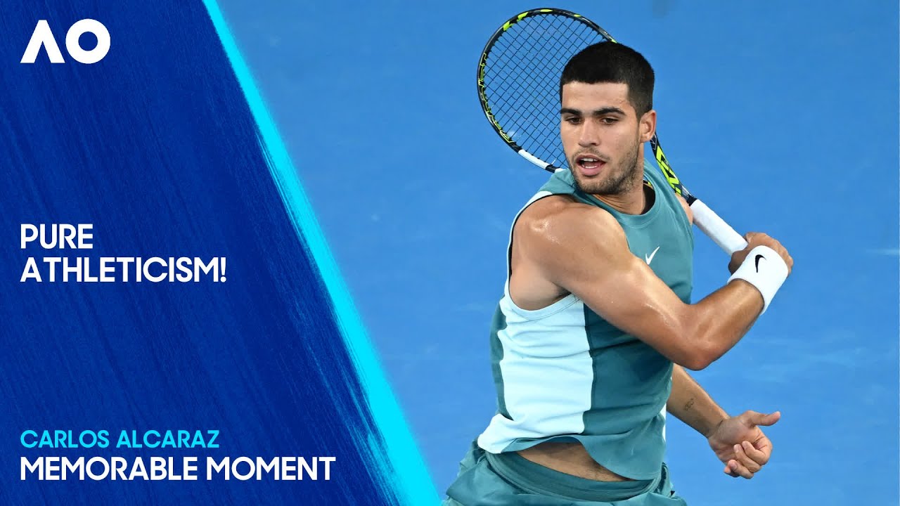 Alcaraz's AUDACIOUS 'Over-the-Shoulder' Winner! | Australian Open 2025 ...