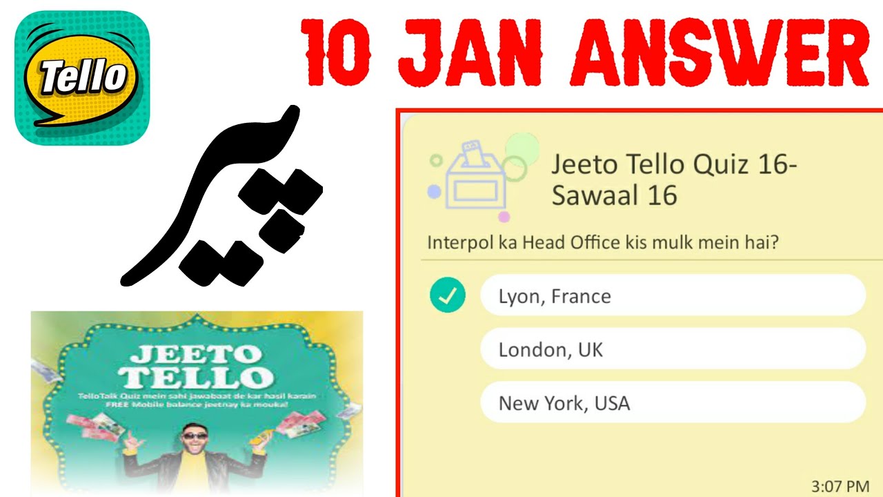 Tello Talk Today Answer | Tello Talk Correct Answer | 10 January Tello ...