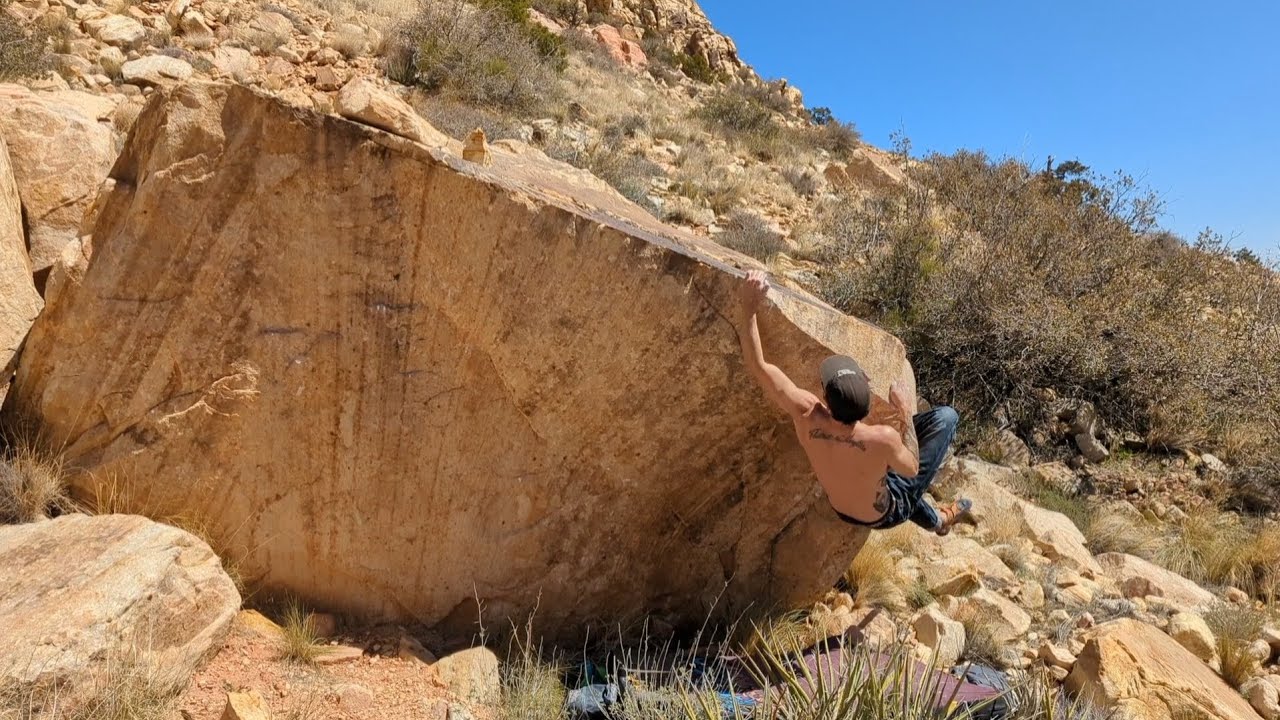 Rambo 3 (V5) FA, White Rock Springs - Red Rocks - YouTube