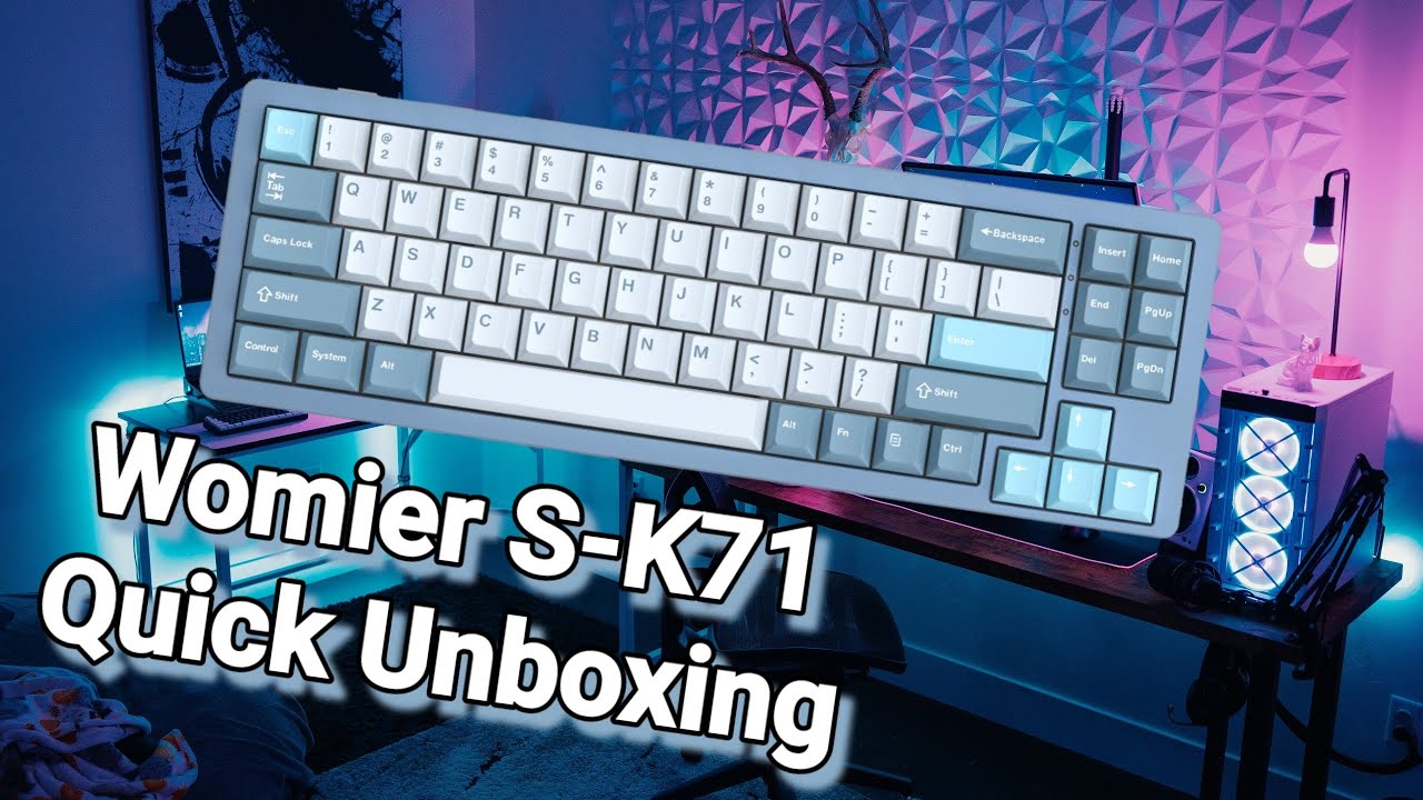 Womier S-K71 Quick Unboxing (Typing Sound Test) - YouTube