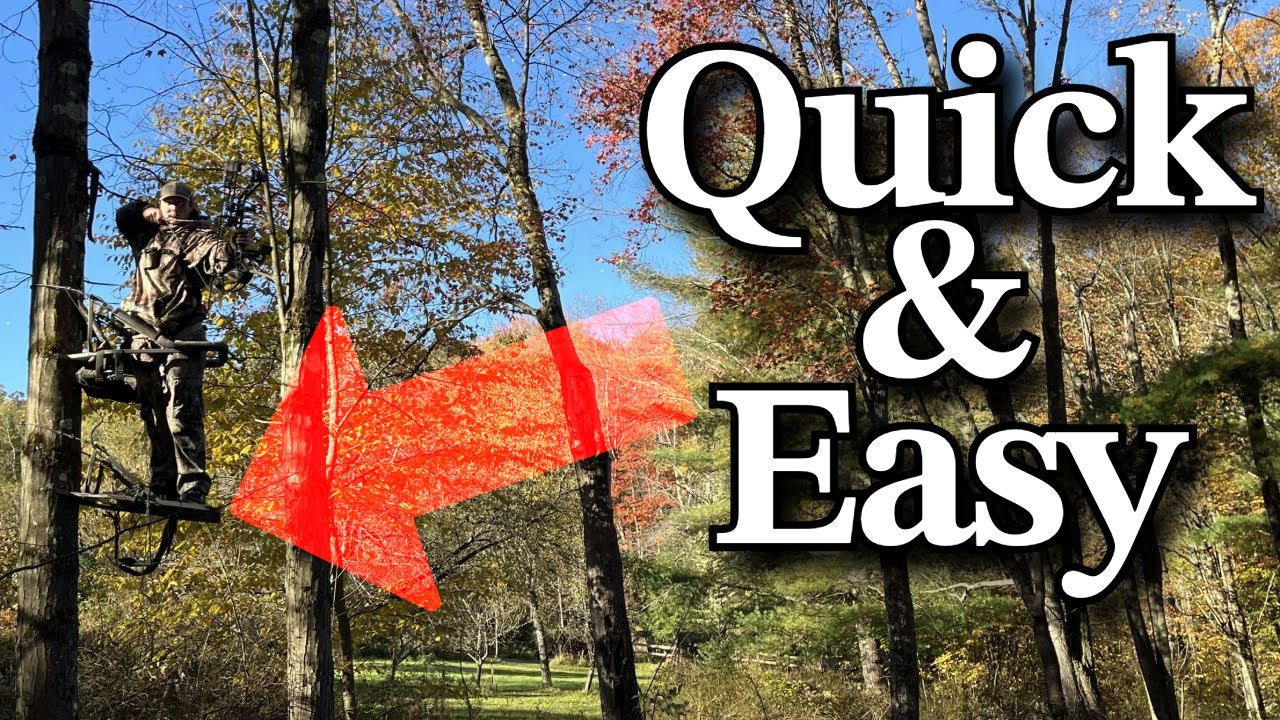 How to Use a Climber Tree stand in 7 Minutes or less... - YouTube