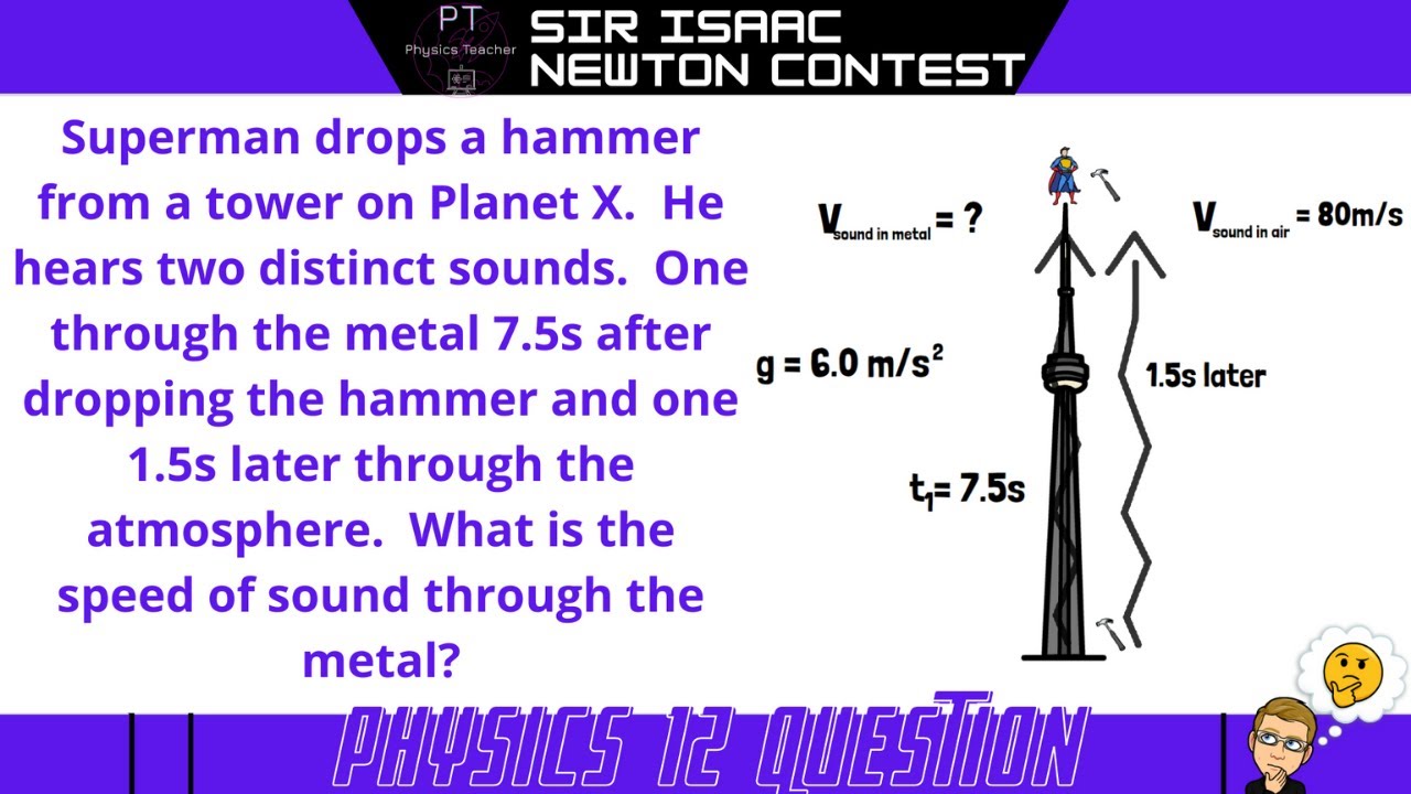 SIN - Sir Isaac Newton - Physics Contest Question 22 - Speed of Sound ...