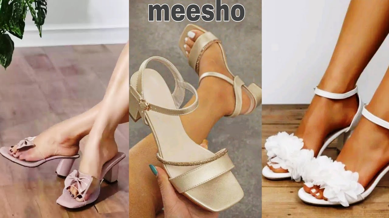 Meesho footwear Haul 💞heels | sandals | wedges | under ₹400/- | honest ...