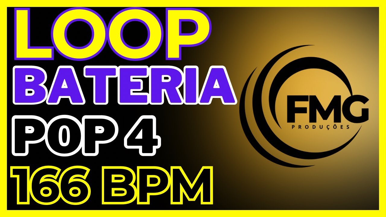 LOOP BATERIA - POP 4 - 166 BPM - YouTube
