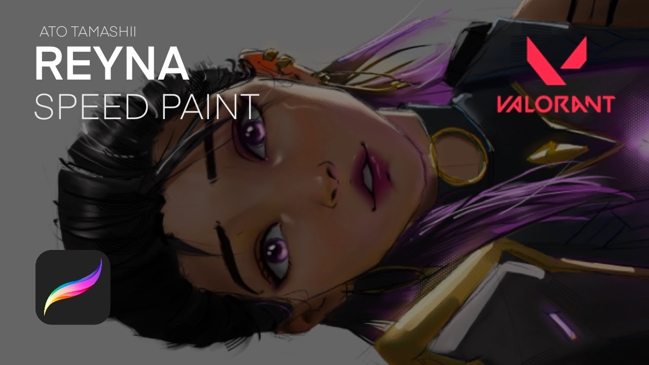 REYNA DRAWING | VALORANT | Speed Painting | Procreate ipad - YouTube