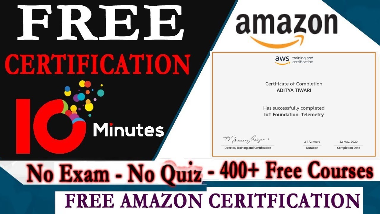 Amazon free certification courses| #Amazon free Certificate in 5 mins|free 450 +courses|STARTUP ...