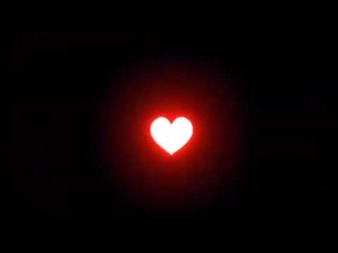 Heart black screen video/ neon black Heart'/Heart beat neon drawing ...