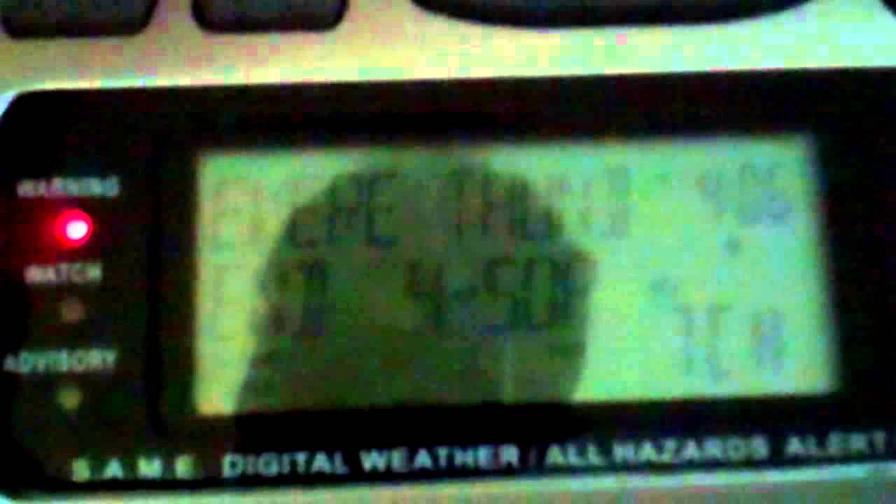 Severe Thunderstorm Warning - 09/19/13 (EAS #540) - YouTube