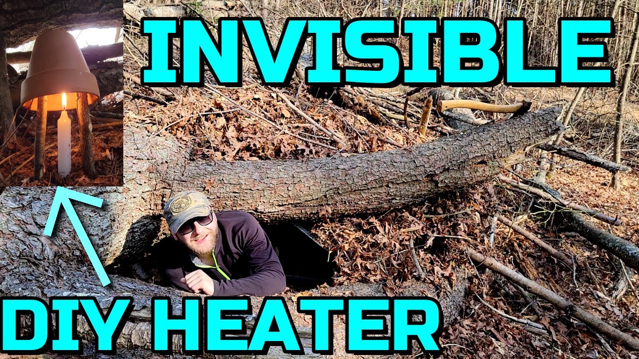 INVISIBLE Bushcraft Shelter Build | Stealth Camping In A Fallen Tree ...