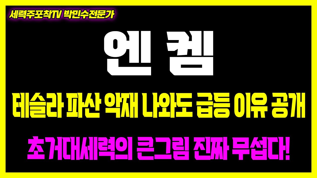 [엔켐] 매도가는 OOOO세력이 정한다, 대응전략 필수!#엔켐 #전해질 #IRA #AMPC #FEOC #리튬염 #RCPS #LG에너지솔루션 #SK온 #CATL - YouTube