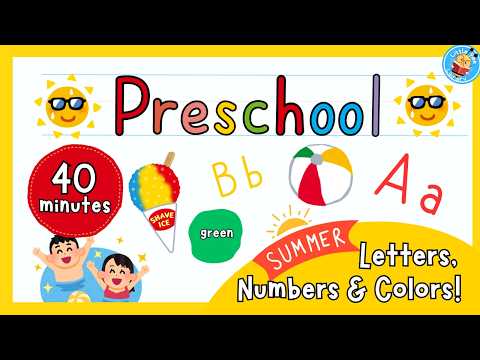 🌈🎵 Learn, Sing, and Explore!  40 Minutes of Preschool Fun Toddler English Kids Learning 🌊🎶