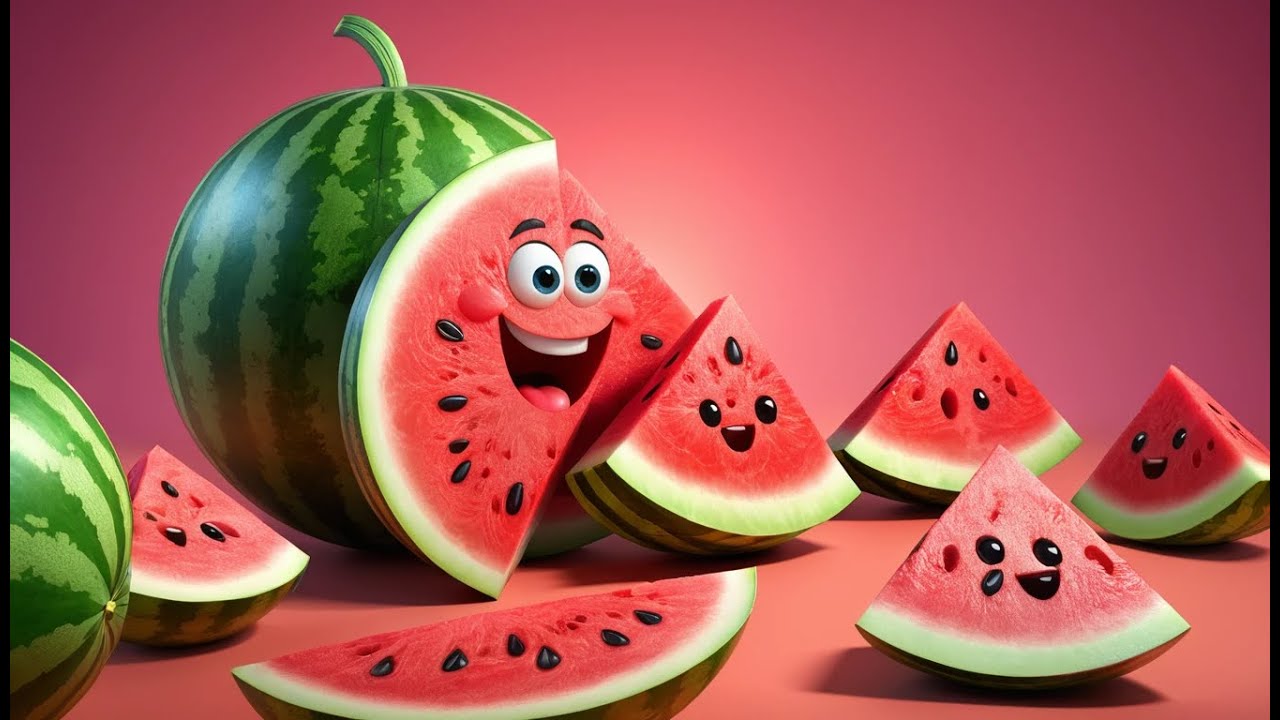 Watermelon Counting Song – Guess the Missing Slice! | Fun Kids Song ...