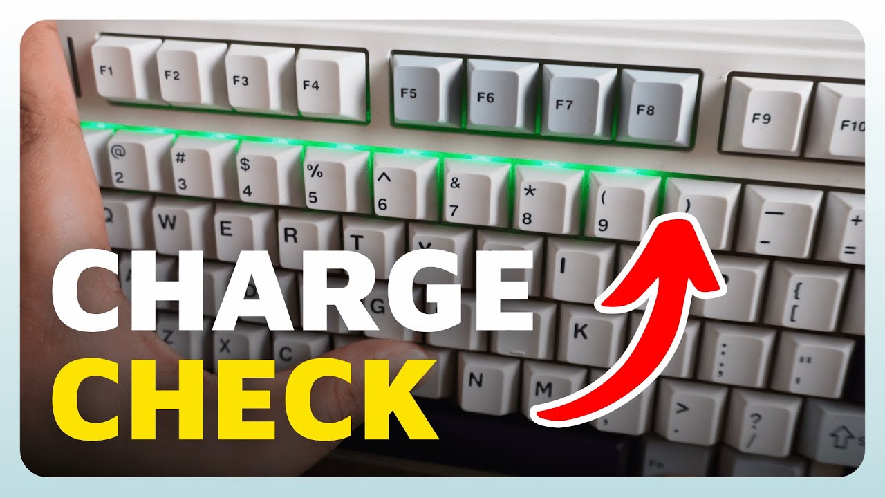 How To Know If Aula F75 is Fully Charged? - YouTube