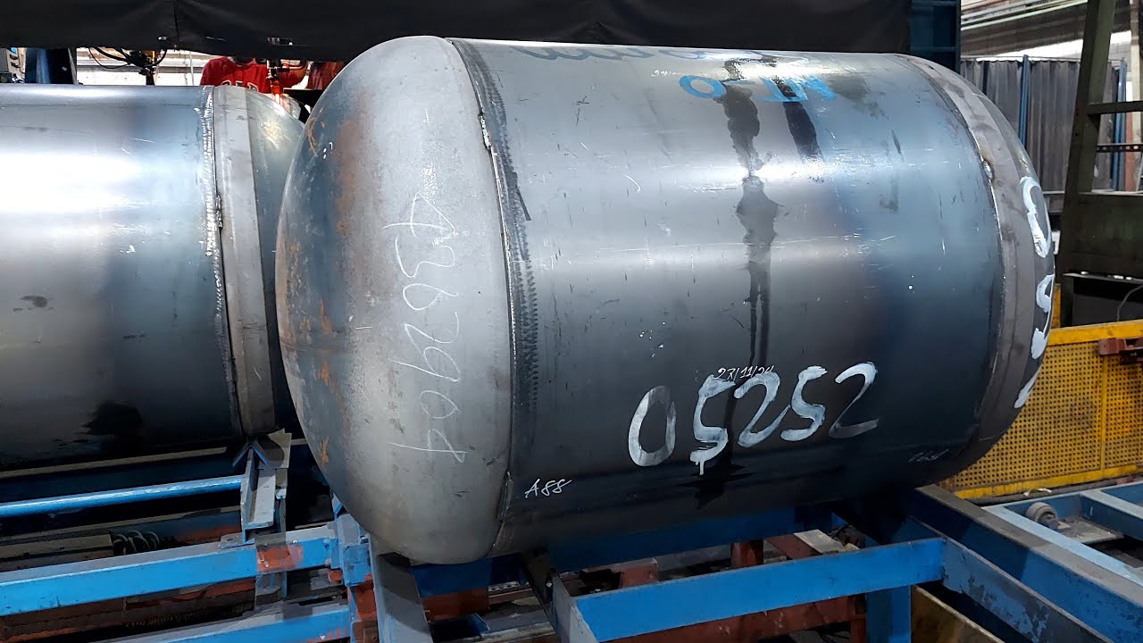Cooking Gas Tank Making - 5,252 done +30 tanks to be process today ...