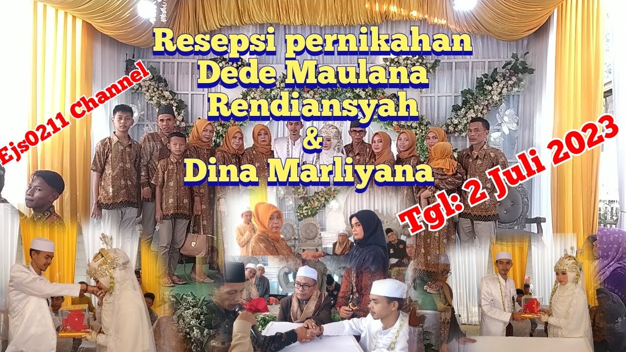 PERNIKAHAN MAULANA RENDIANSYAH BERSAMA NENG DINA MARLIYANA setelah ...