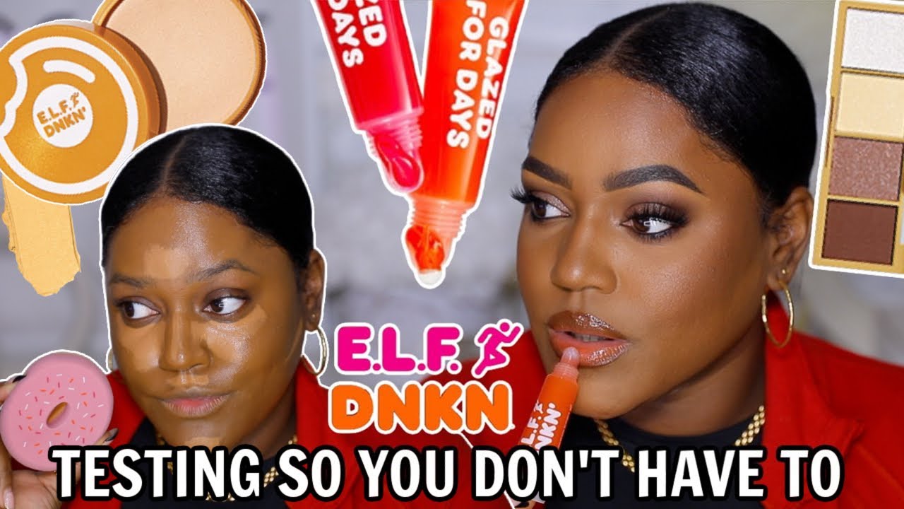 I TRIED ELF COSMETICS X DUNKIN MAKEUP SO YOU DON'T HAVE TO - YouTube