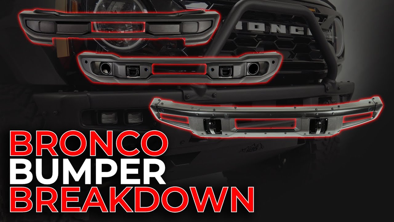 BRONCO BUMPER BREAKDOWN - The differences between Standard, Capable, and Modular - YouTube