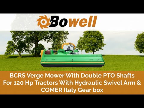 BCRS Verge Mower With Double PTO Shafts For 120 Hp Tractors With Swivel Arm And COMER Italy Gear Box