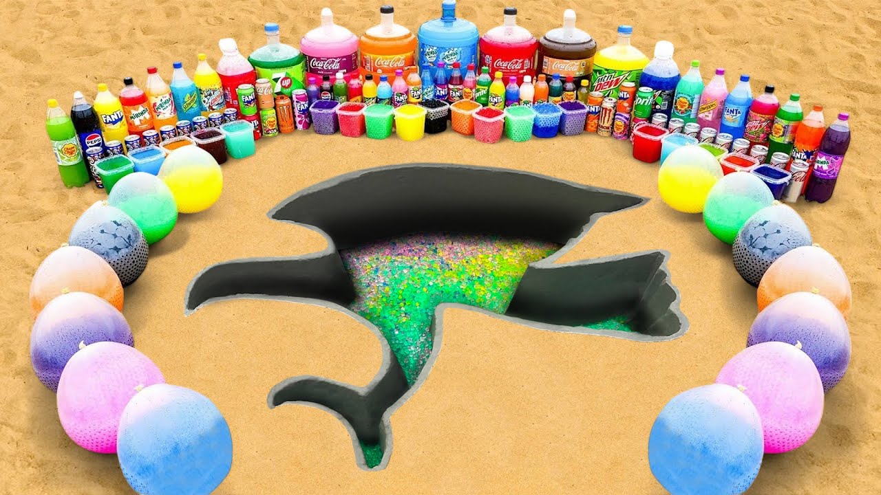 How to Make Rainbow Birds with Orbeez, Mirinda, Coca Cola, Pepsi, Mtn ...