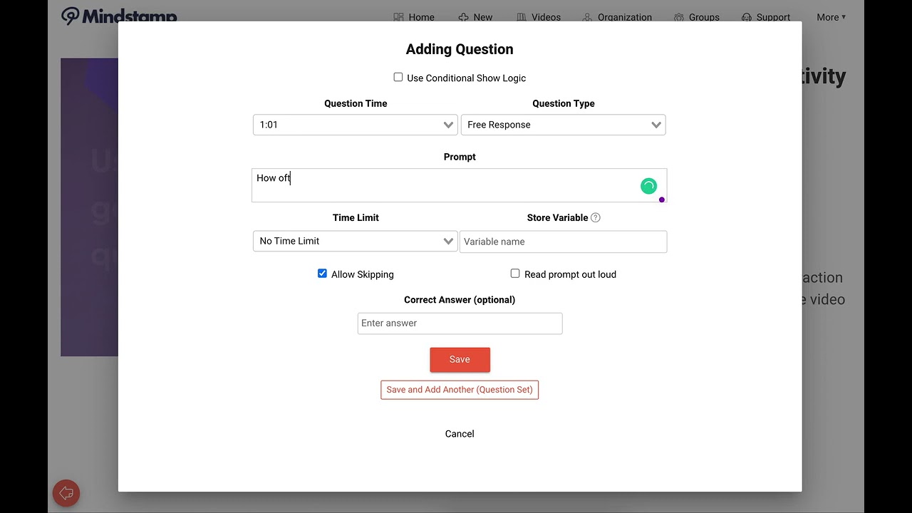 How to Add a Question to Your Video - YouTube