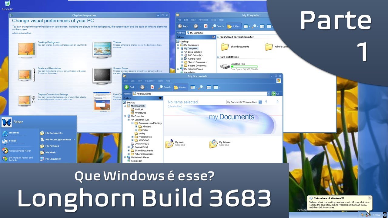 Que Windows é esse? | Longhorn Build 3683 - Parte 1 [PC Investigation ...