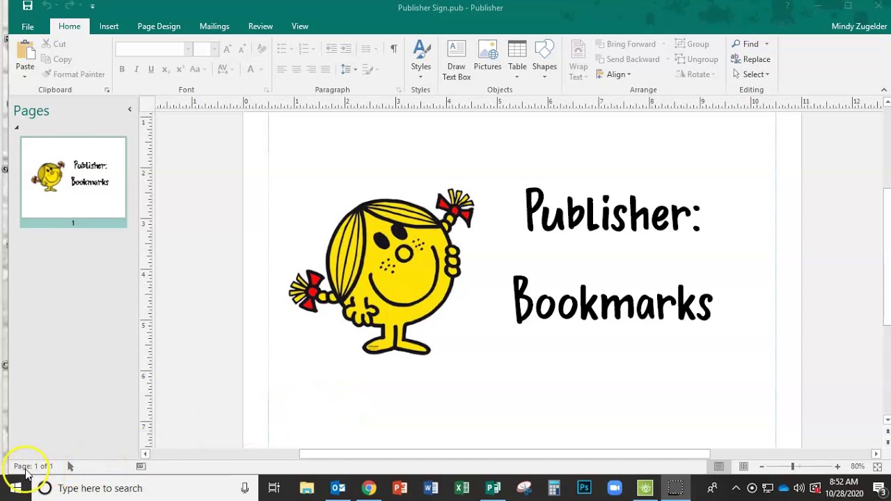 Publisher Bookmarks - YouTube