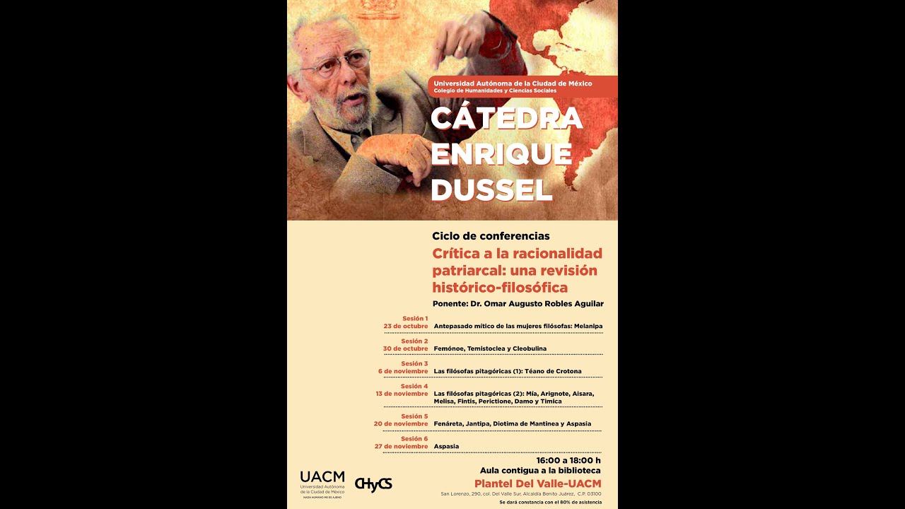 Cátedra Enrique Dussel- Femónoe, Temistoclea y Cleobulina- Dr. Omar ...