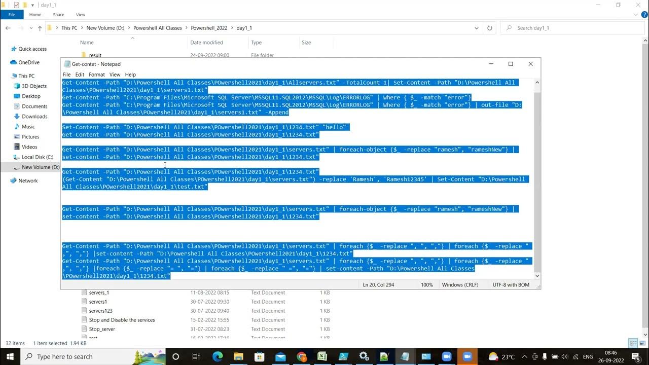 Powershell For Sqldba Day 16 26092022 Youtube