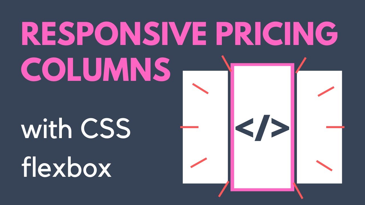 Responsive pricing grid tutorial from scratch (with CSS flexbox) - YouTube