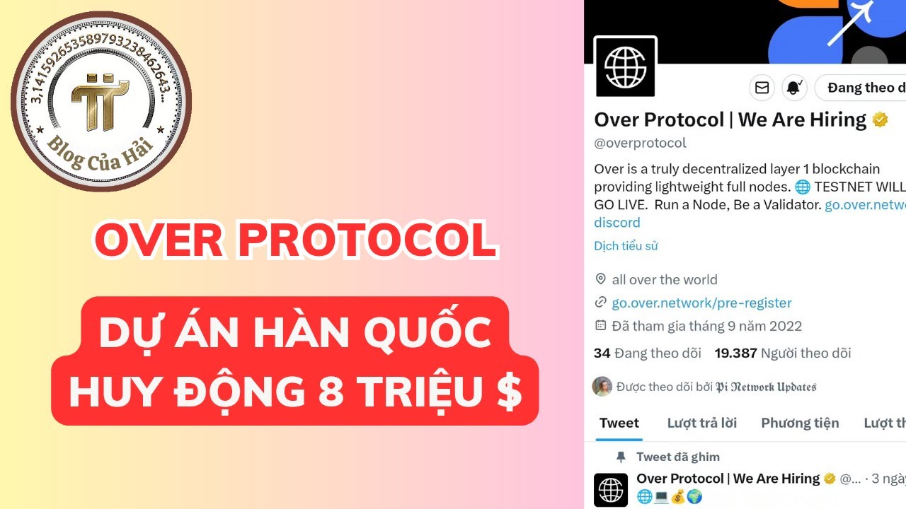 Dự Án Over Protocol Đã Huy Động Vốn 8 Triệu $ l Blog Của Hải - YouTube