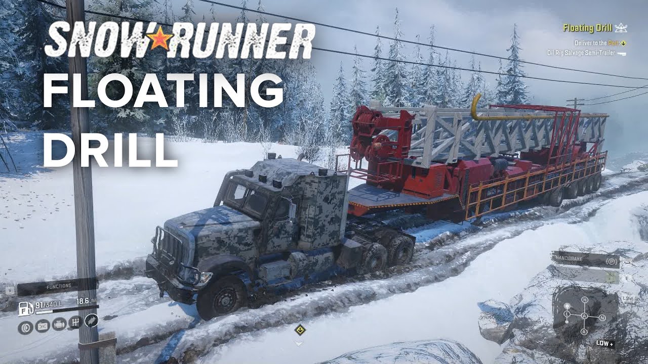 SnowRunner - Navistar 5000 MV nailed it - floating drill | PC gameplay ...