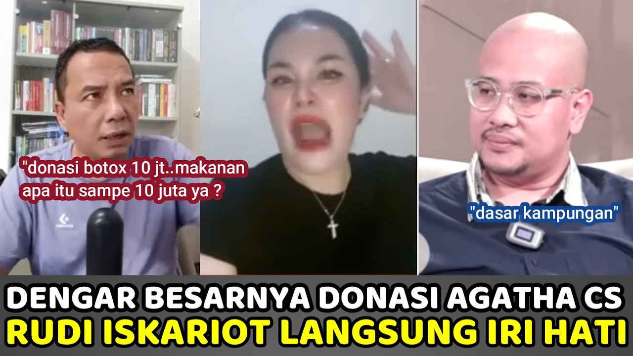 Dengar Besarnya Donasi Agatha, Elia Myron dan Edwin Bobi..Rudi Iskariot Langsung iri Hati - YouTube