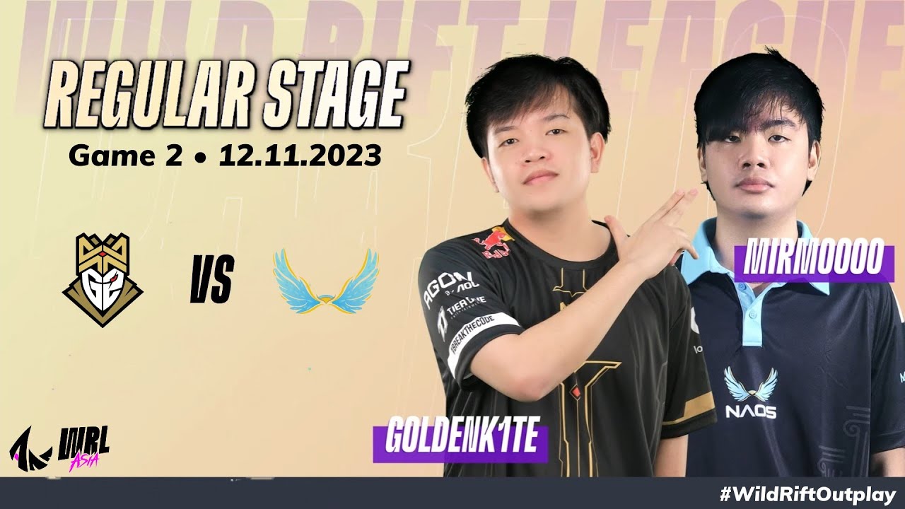 G2B vs. NAOS • Game 2 (Bo3) | Regular Stage | WRL Asia 2023 Season 2 - YouTube