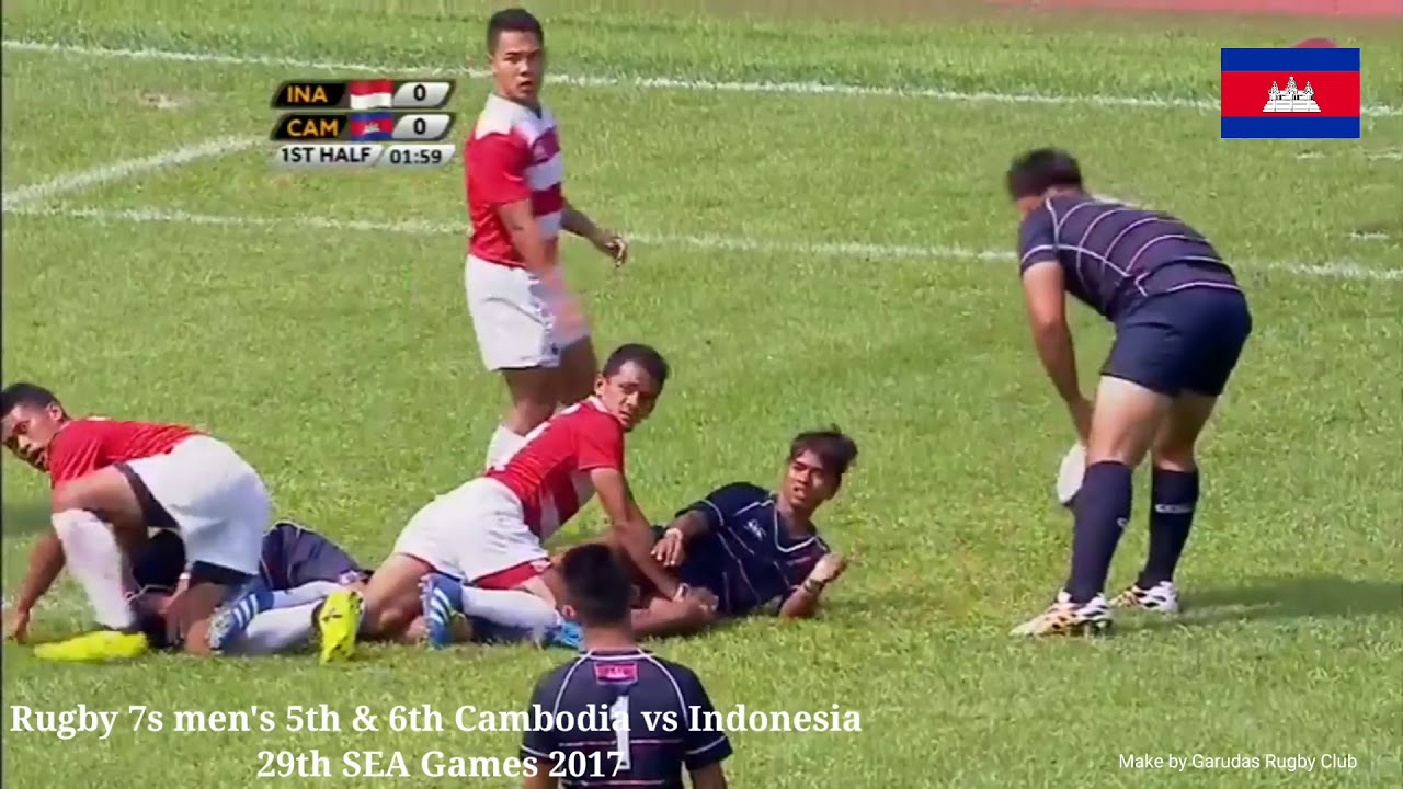 Rugby 7s 29th Sea Game Cambodian vs Indonesia - YouTube