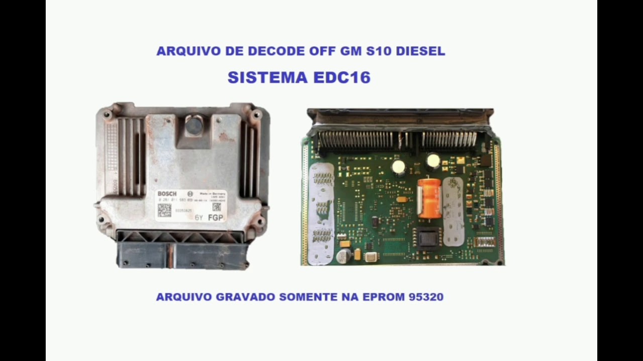 DECODE S10 DIESEL EDC16 0281011983 - YouTube