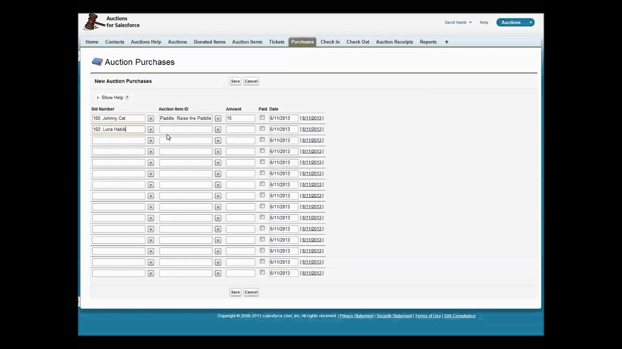 Auctions For Salesforce Event Training - YouTube