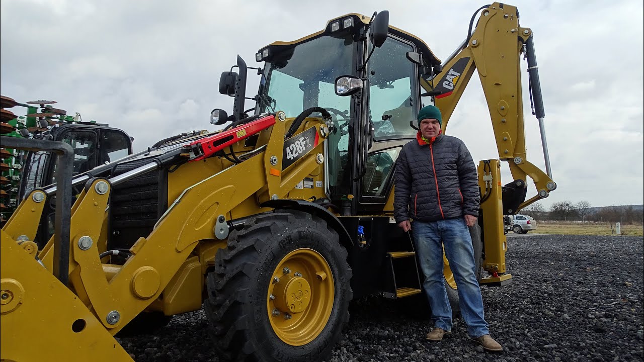 Koparko - Ładowarka CAT 428F2 - Prezentacja WANICKI AGRO - YouTube