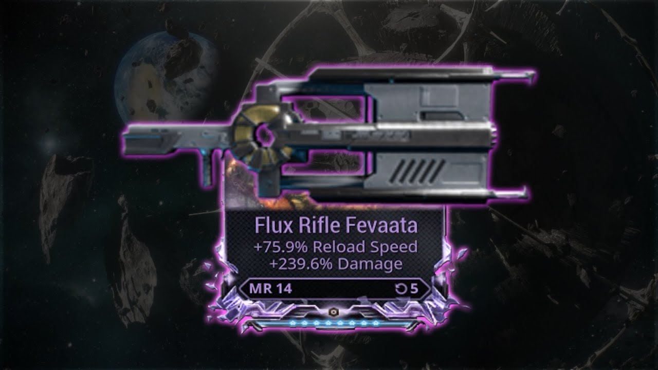 Warframe - Flux Rifle Fevaata - Slash Procs Galore - YouTube