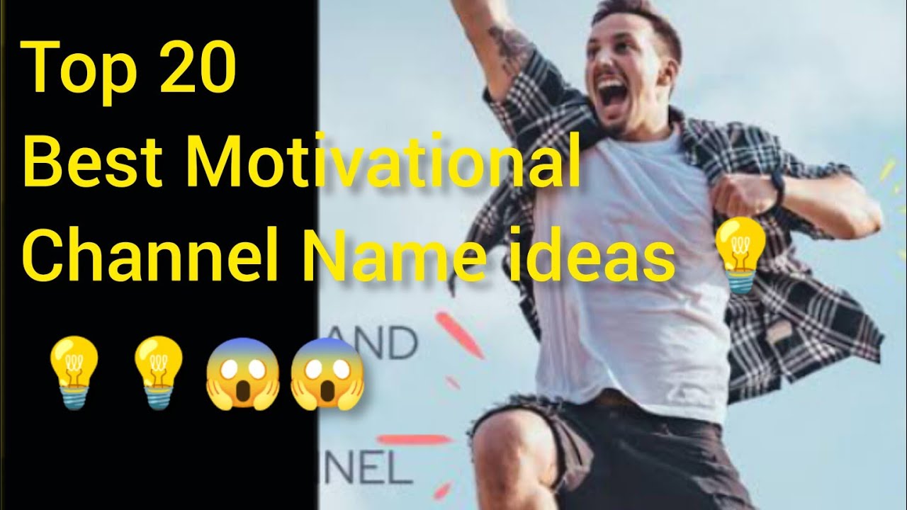 Youtube channel name ideas 2023 | Motivational channel name ideas ...