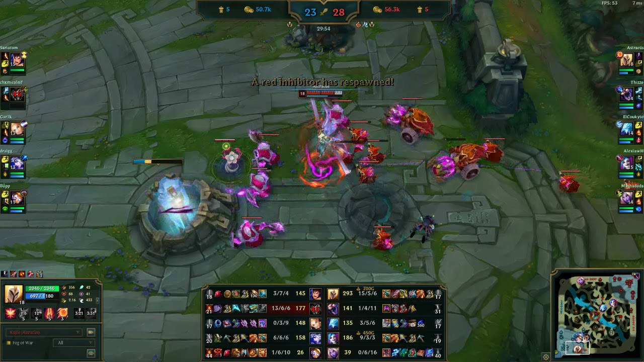 Kayle 1v5 in enemy base - YouTube