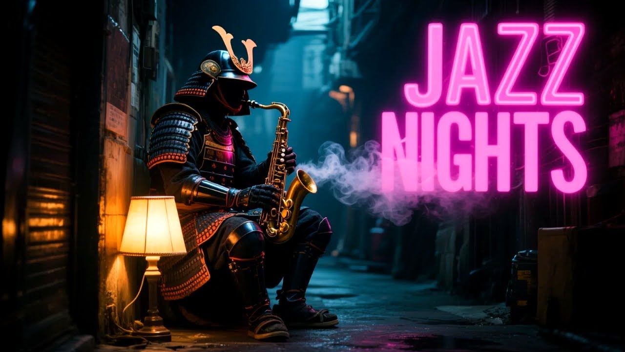 Japanese Jazz Ambience | Samurai Noir Saxophone Fusion for Relaxation ...