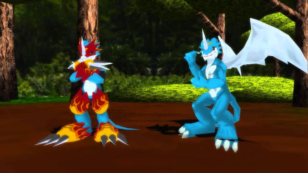 [MMDNewcommers] - Flamedramon & Exveemon - YouTube