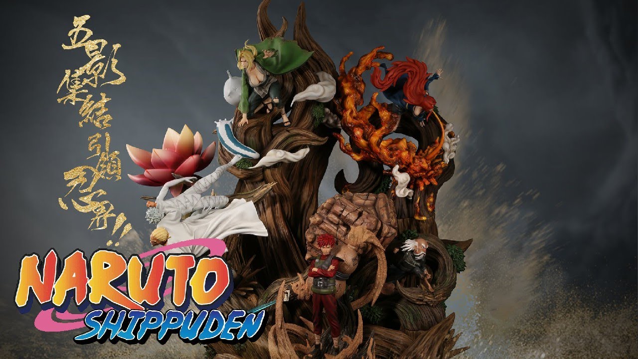 The Five Kage Gokage Full Diorama Naruto Shippuden IZ Studio - YouTube