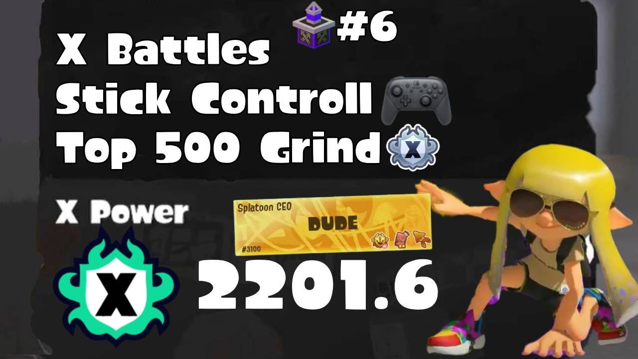 【Splatoon 3】X Battles (Stick Control) | Tower Control #6 (Inkling Girl ...