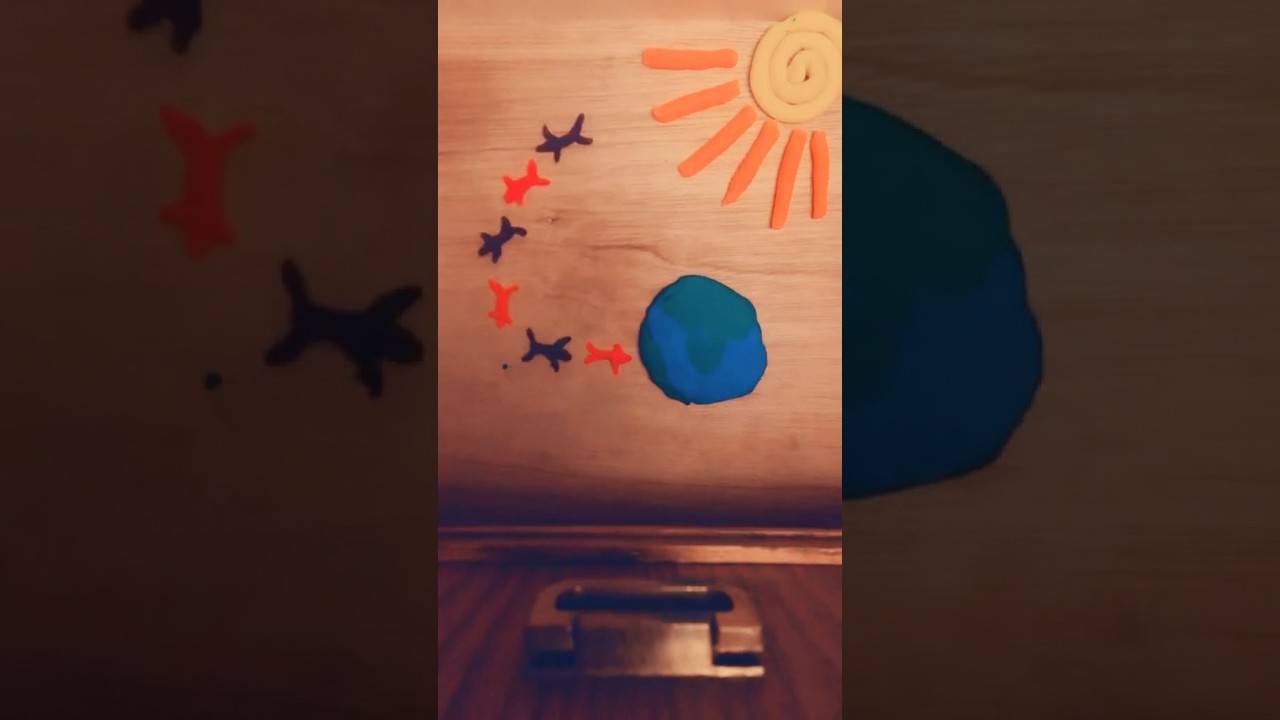 This earth themed play dough animation took me FOREVER when I made it ...