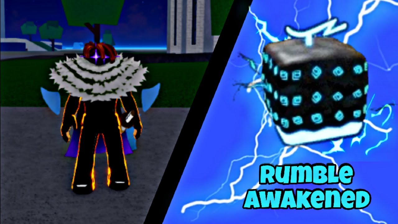 FULLY AWAKENING THE RUMBLE FRUIT⚡ IN BLOXFRUITS rumble v2 ...